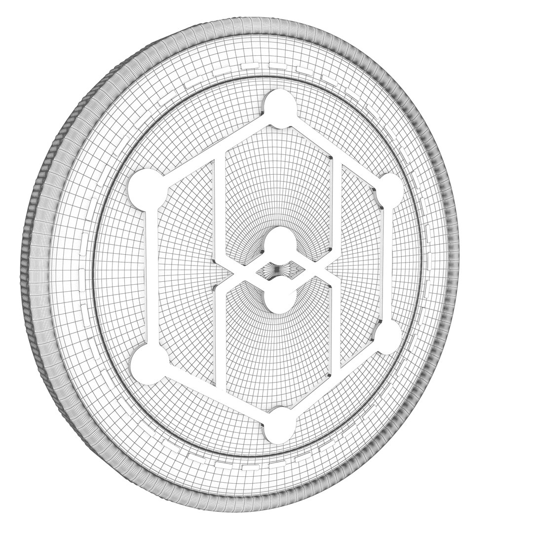 Iot Chain Cryptocurrency Gold Coin 3D Model - TurboSquid 1856974