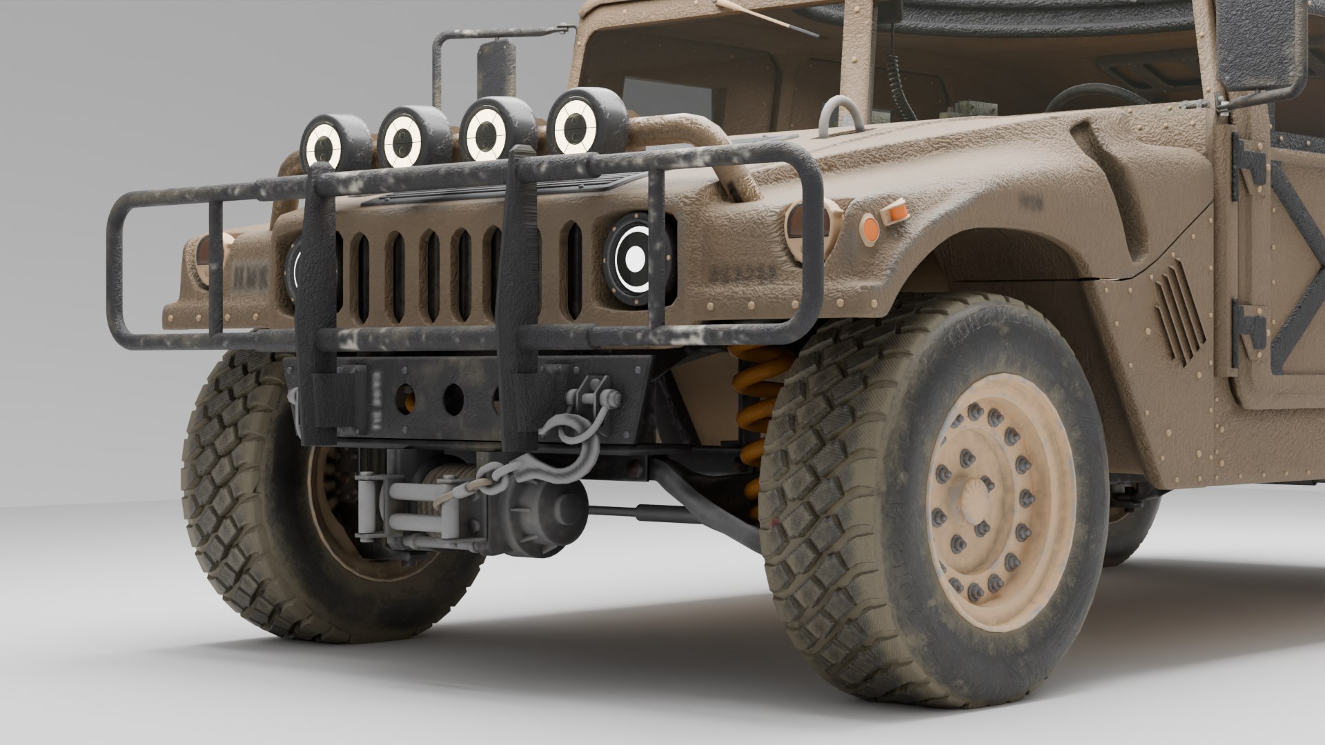 3D Model Military Armored Vehicle Humvee - TurboSquid 2310566
