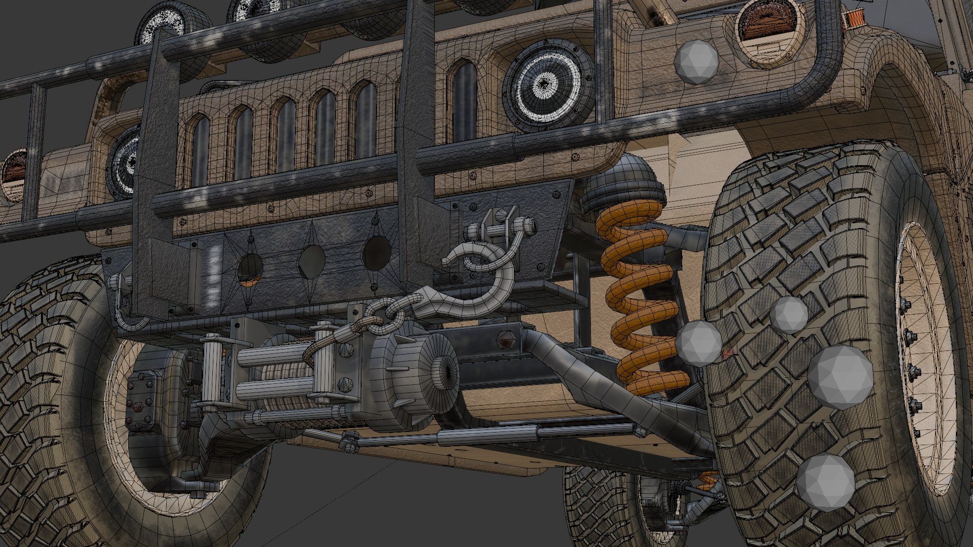 3D Model Military Armored Vehicle Humvee - TurboSquid 2310566