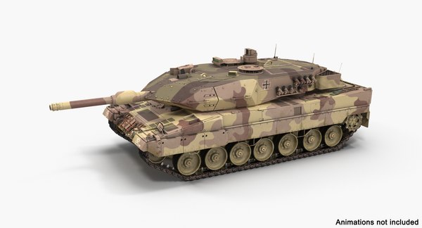 3d german battle tank leopard model