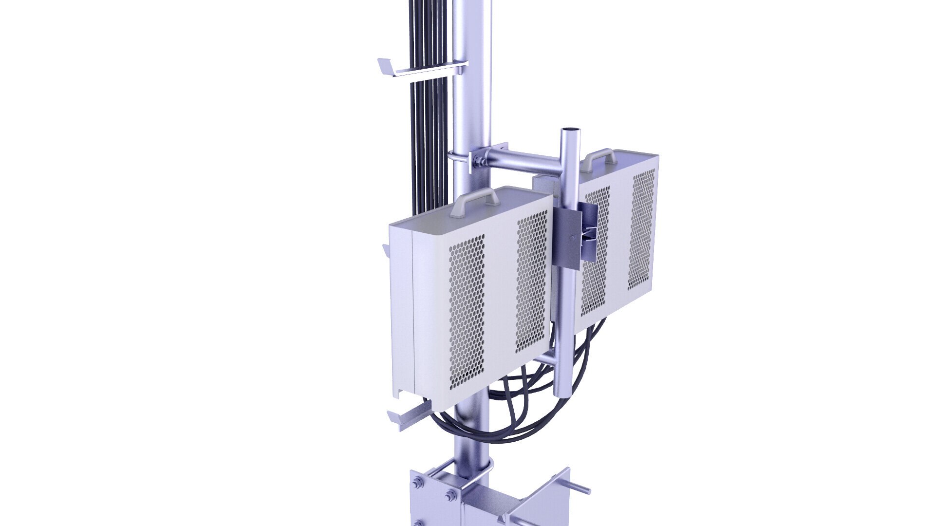3D Wall Cell Tower Station 61 And Base Station Box SET - TurboSquid 2398788