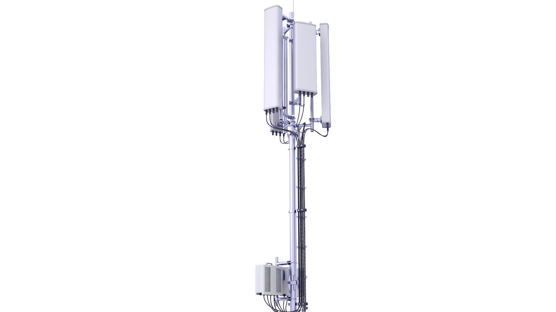 3D Wall Cell Tower Station 61 And Base Station Box SET - TurboSquid 2398788