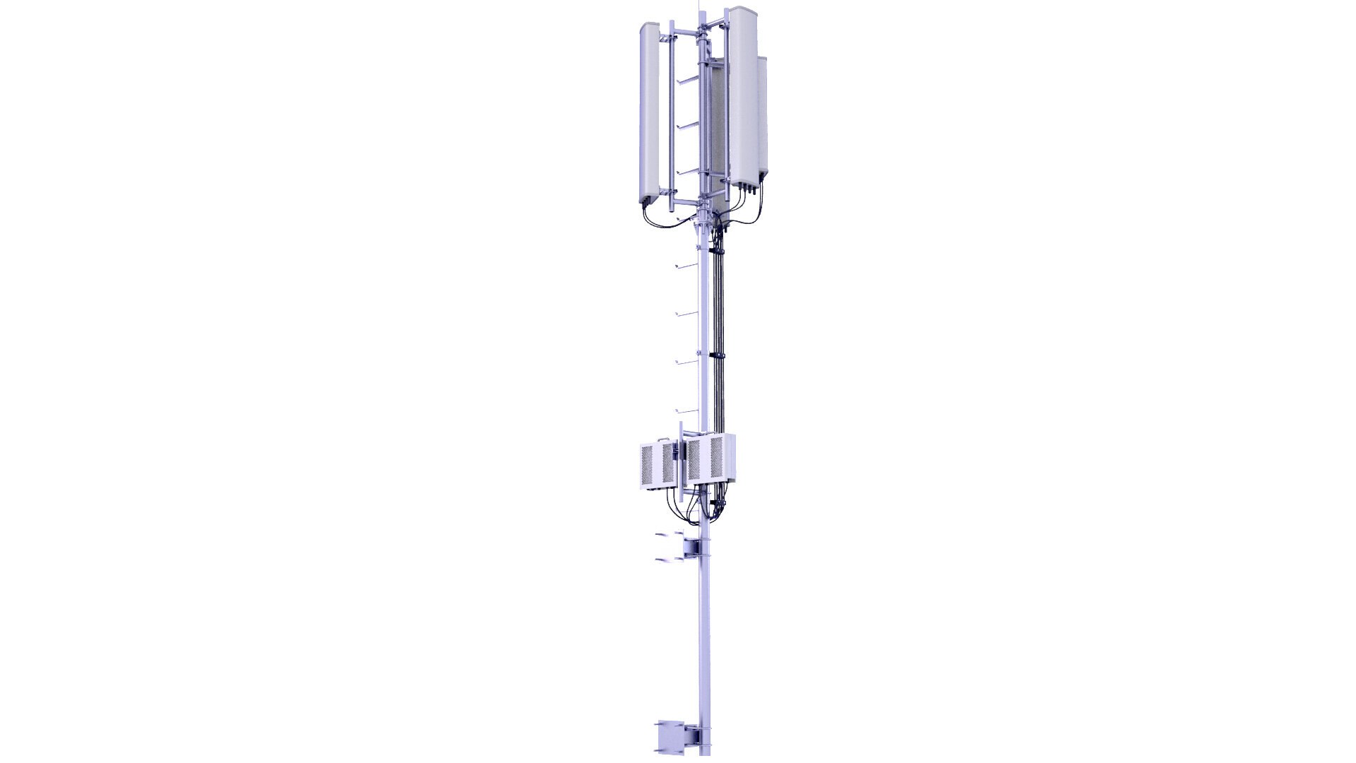 3D Wall Cell Tower Station 61 And Base Station Box SET - TurboSquid 2398788