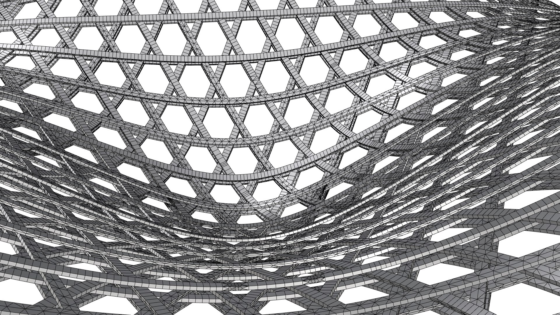 Elastic GridShell Structure 2 Model - TurboSquid 2340559