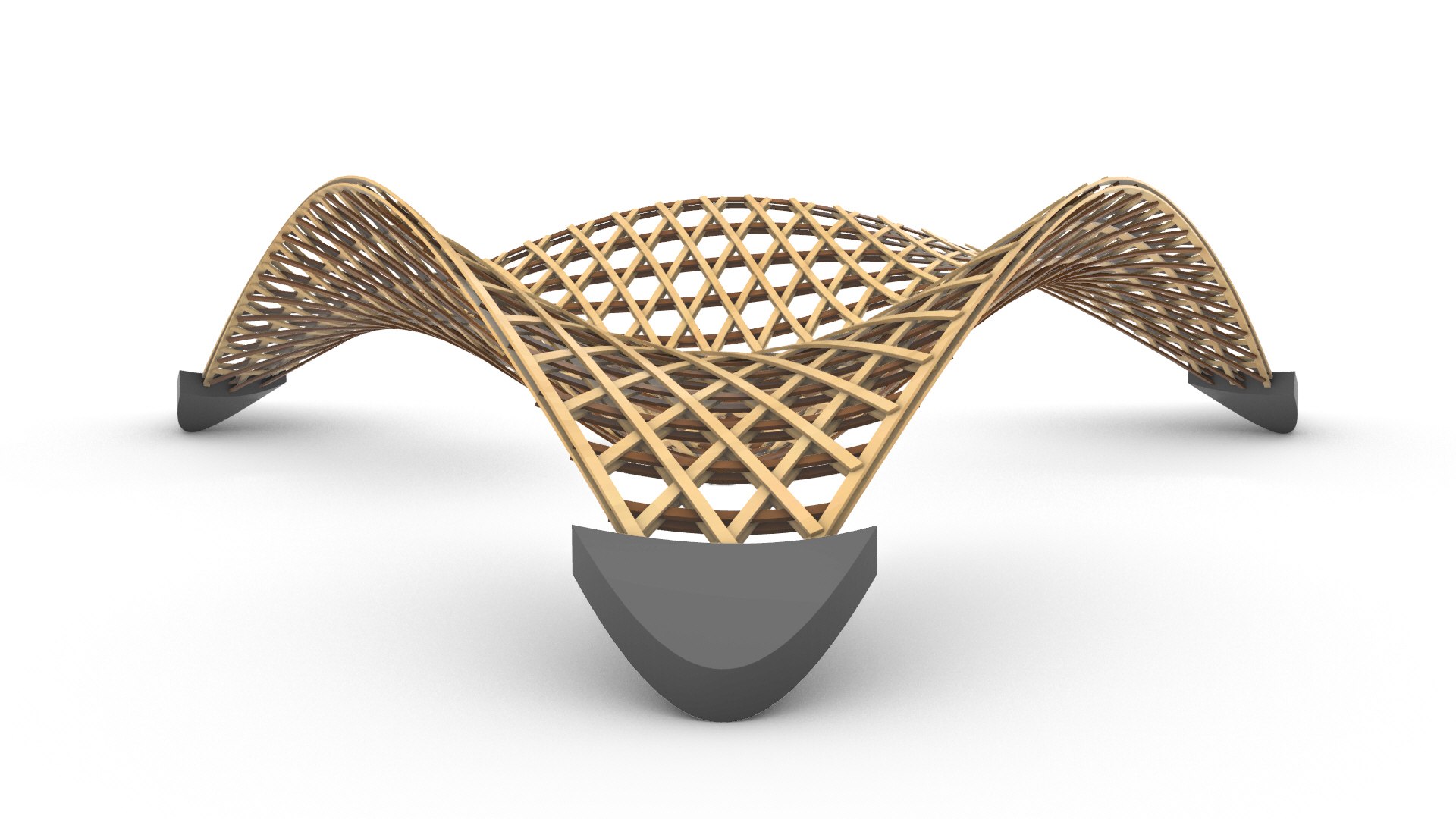 Elastic GridShell Structure 2 Model - TurboSquid 2340559