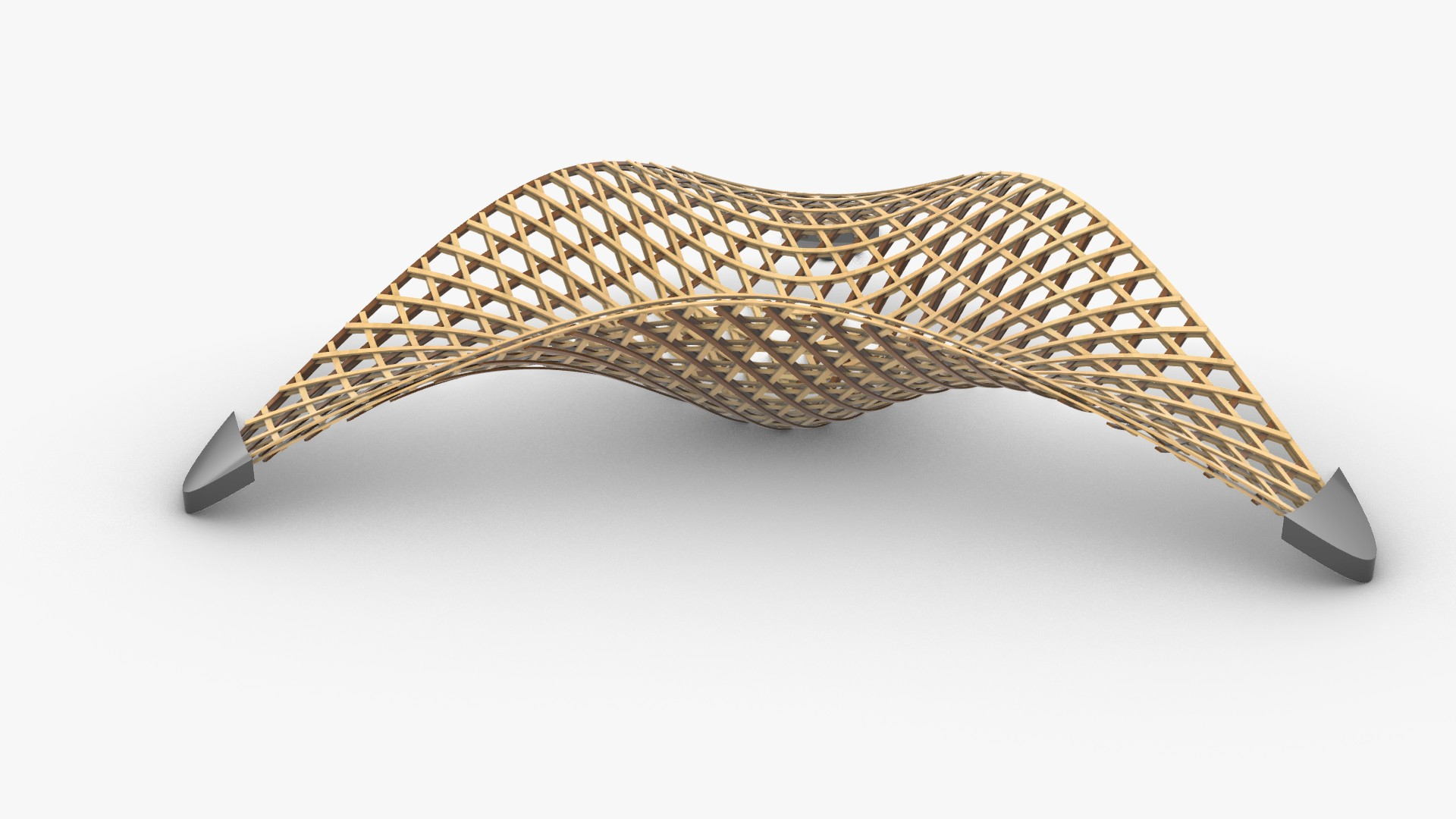 Elastic GridShell Structure 2 Model - TurboSquid 2340559