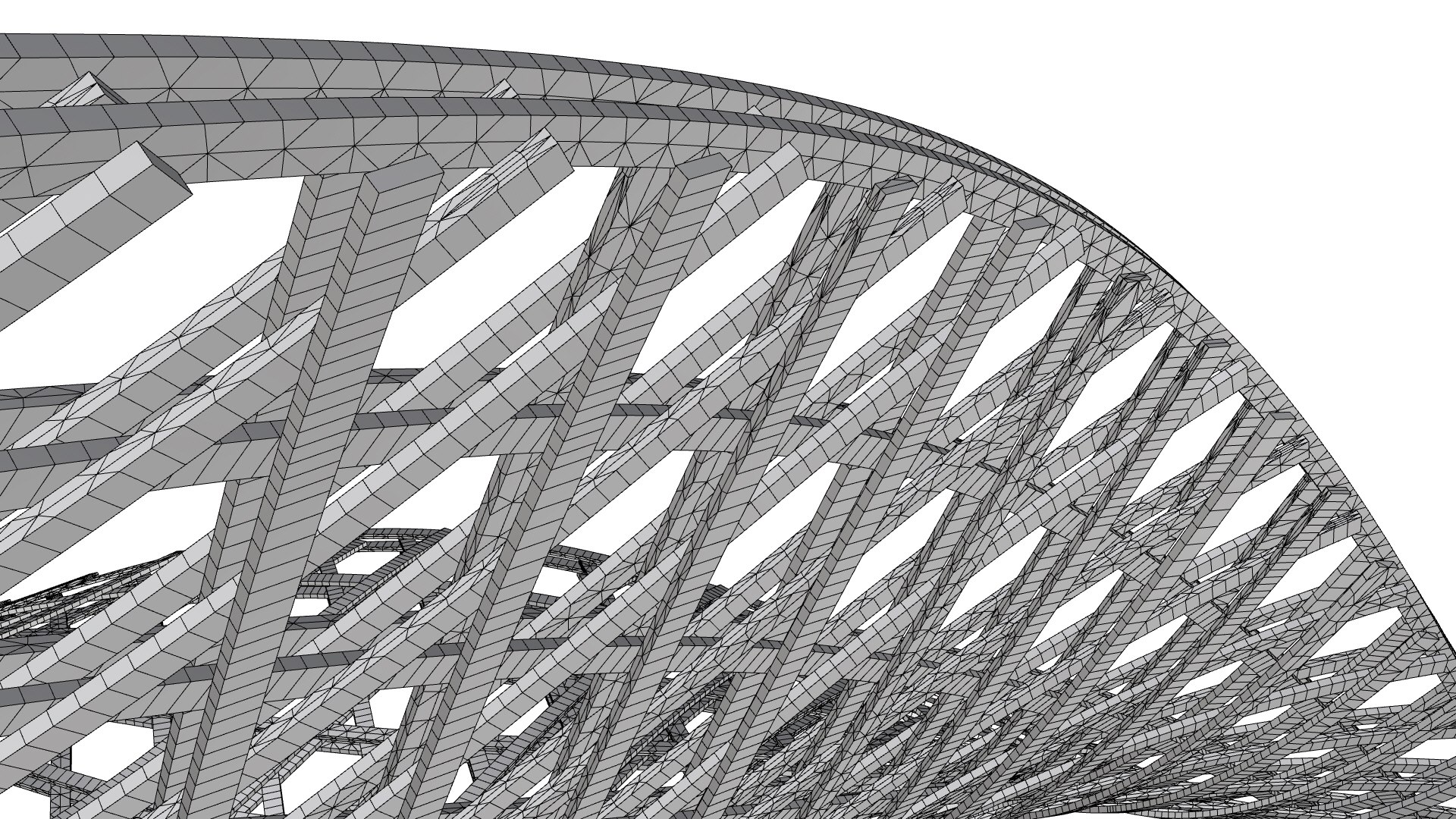 Elastic GridShell Structure 2 Model - TurboSquid 2340559