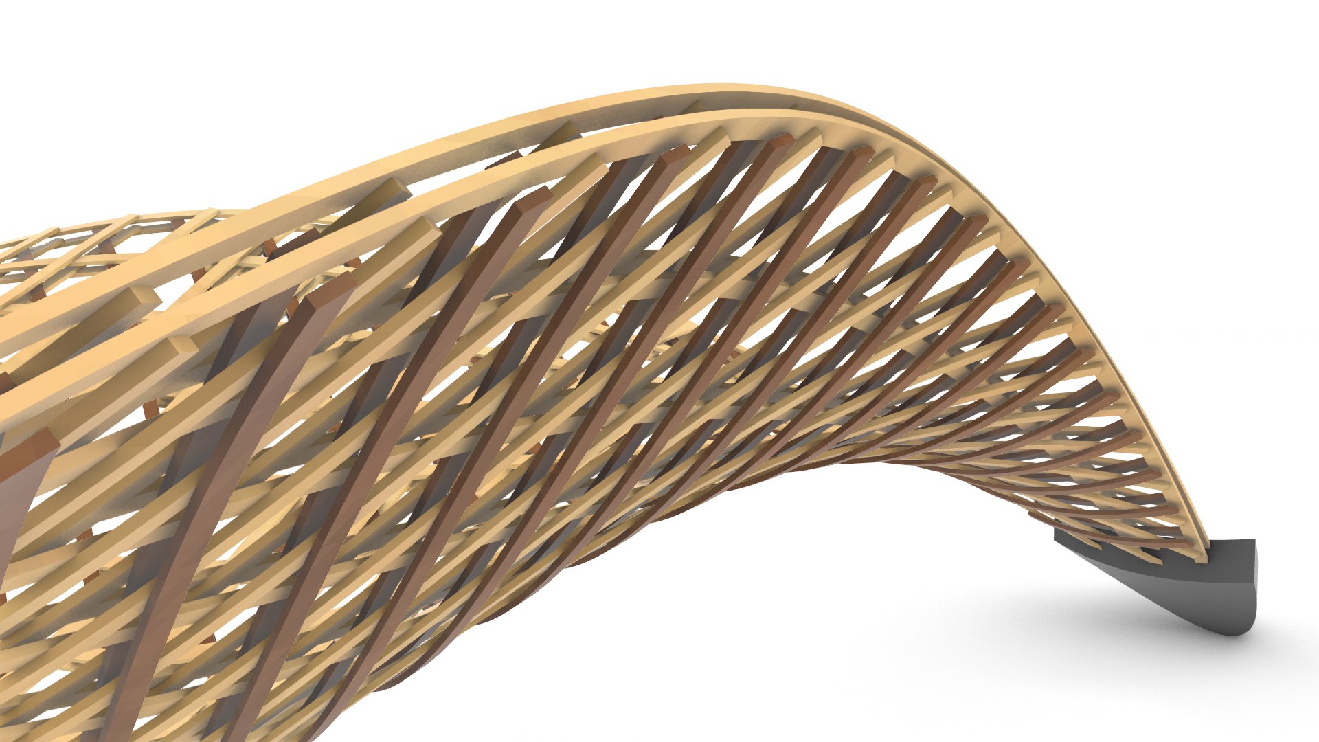 Elastic GridShell Structure 2 Model - TurboSquid 2340559