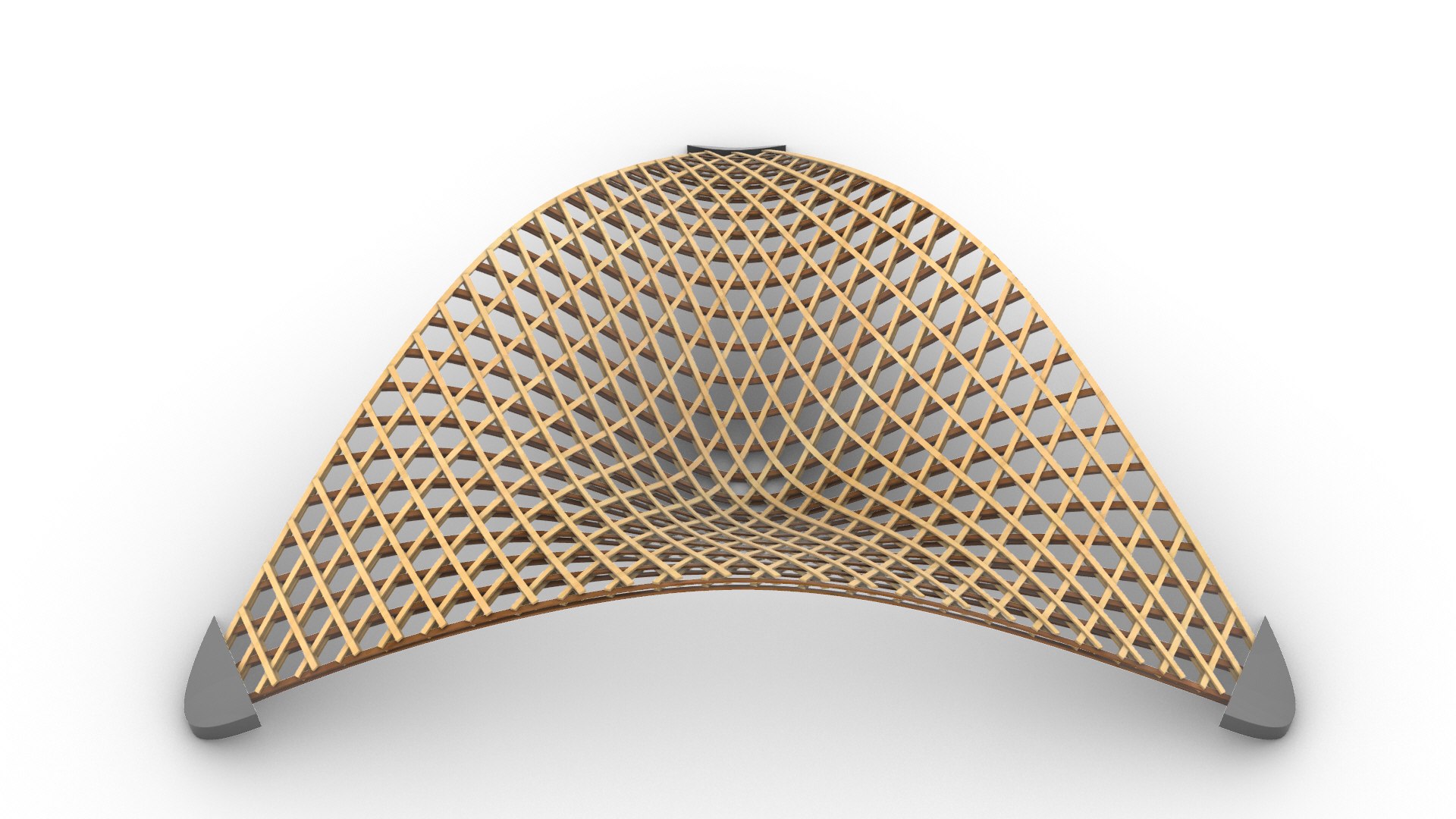 Elastic GridShell Structure 2 Model - TurboSquid 2340559