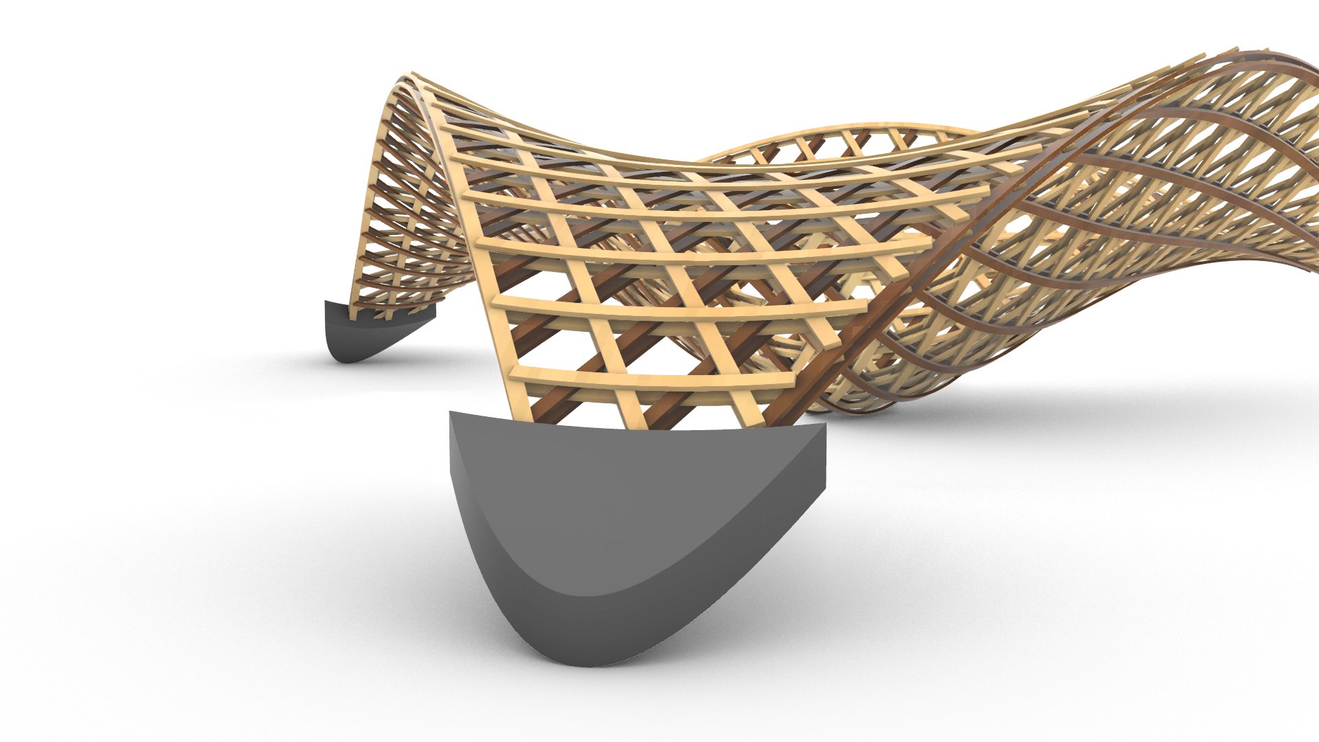 Elastic GridShell Structure 2 Model - TurboSquid 2340559