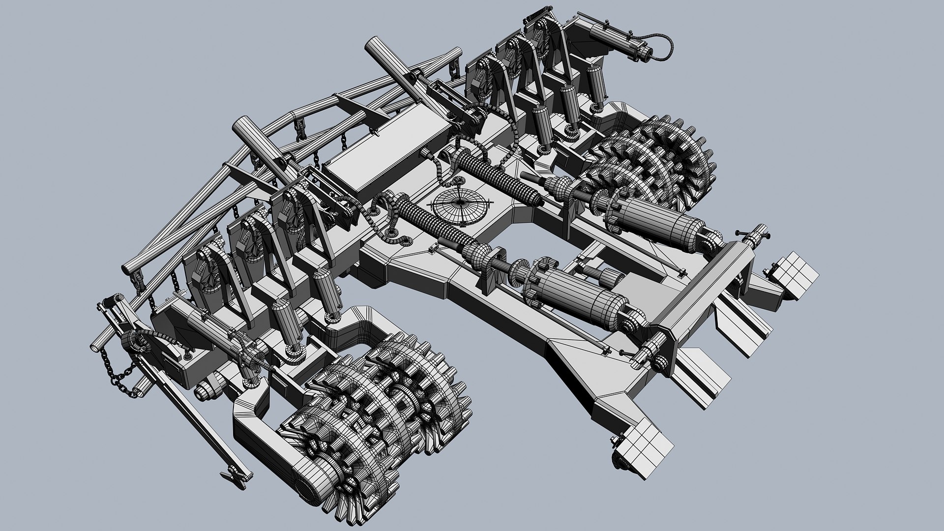 Tank Mine Rollers 3D model - TurboSquid 1722410