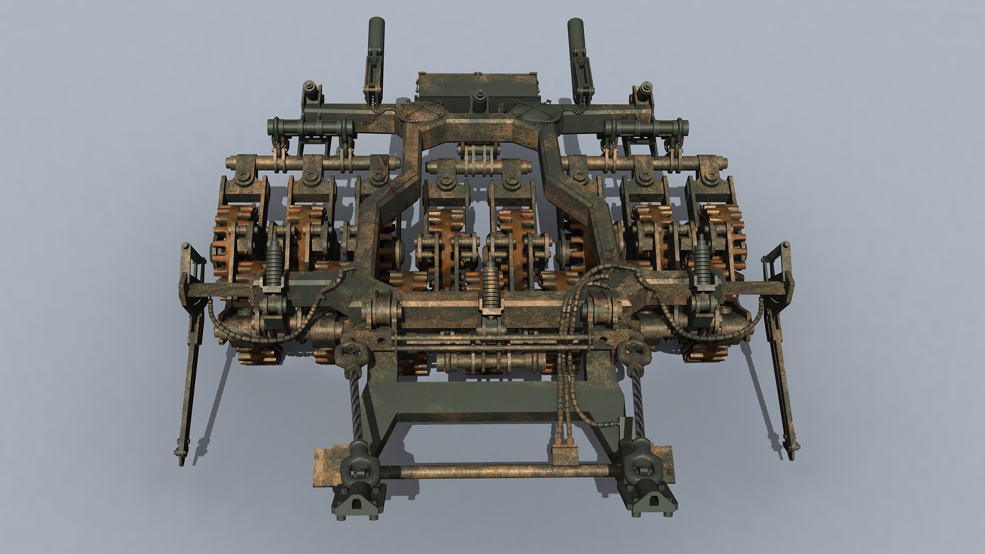 Tank Mine Rollers 3D Model - TurboSquid 1722410