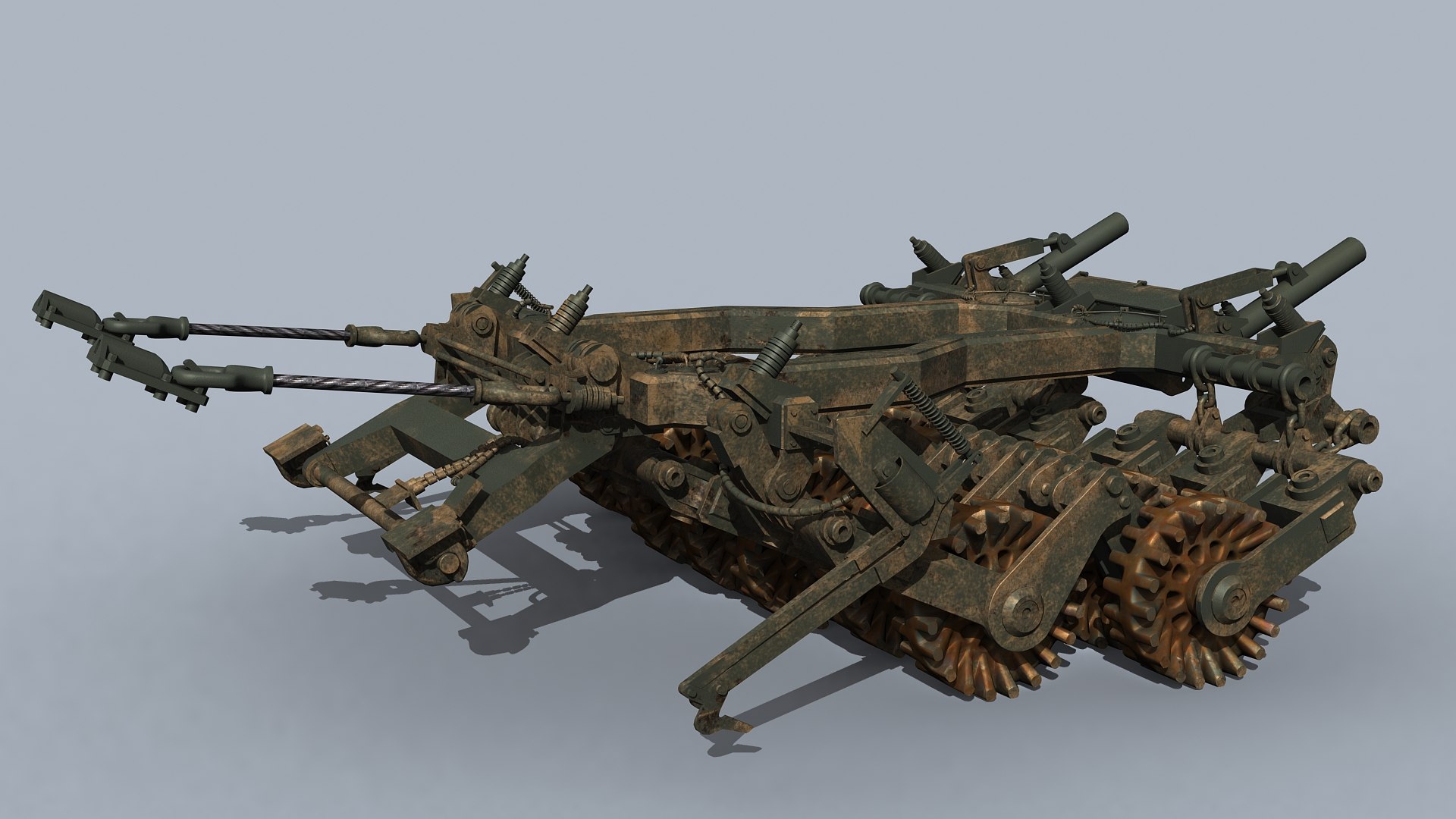 Tank Mine Rollers 3D Model - TurboSquid 1722410