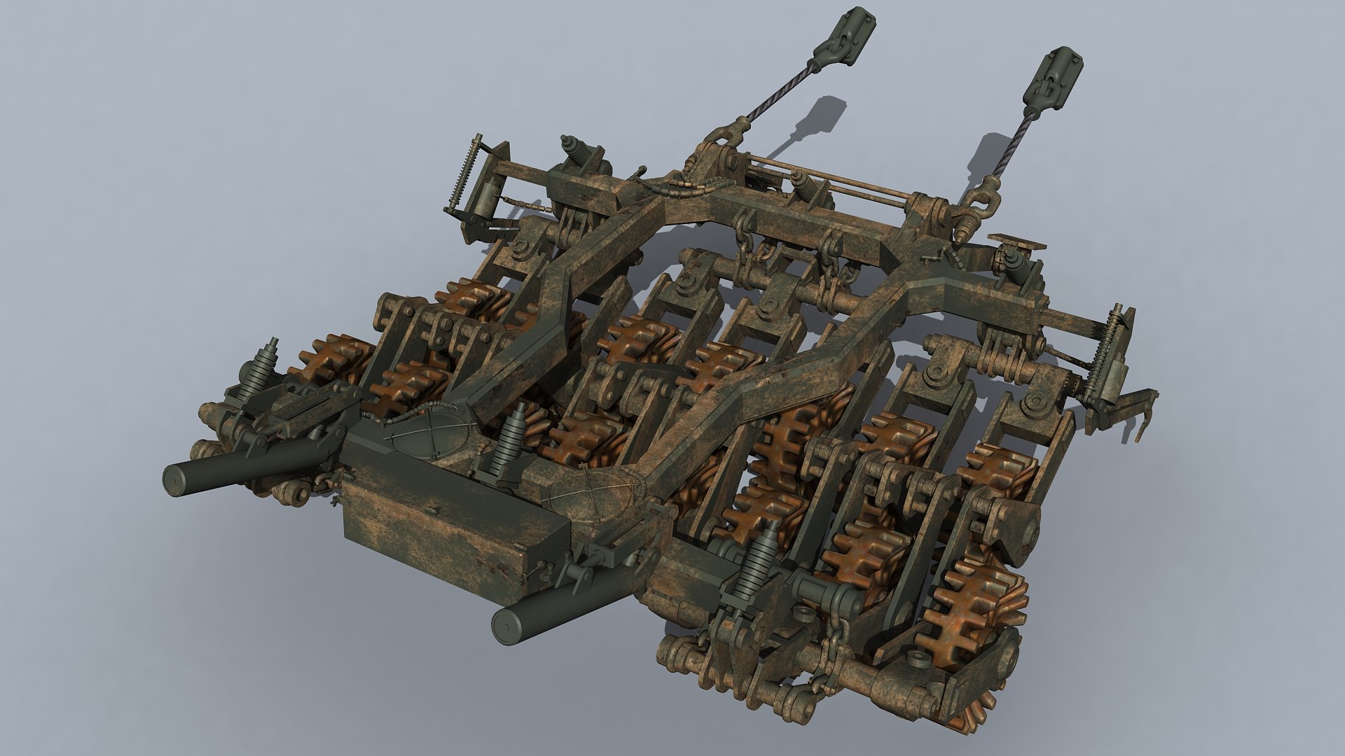 Tank Mine Rollers 3D Model - TurboSquid 1722410