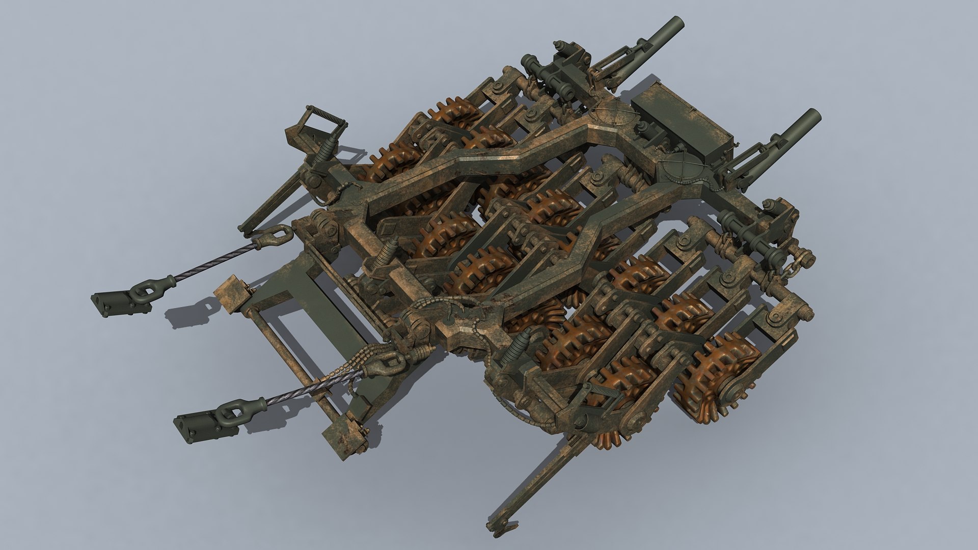 Tank Mine Rollers 3D Model - TurboSquid 1722410