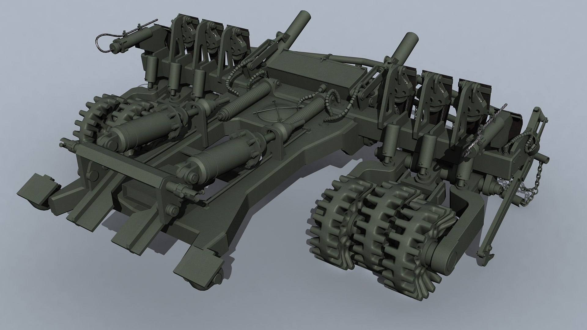 Tank Mine Rollers 3D Model - TurboSquid 1722410