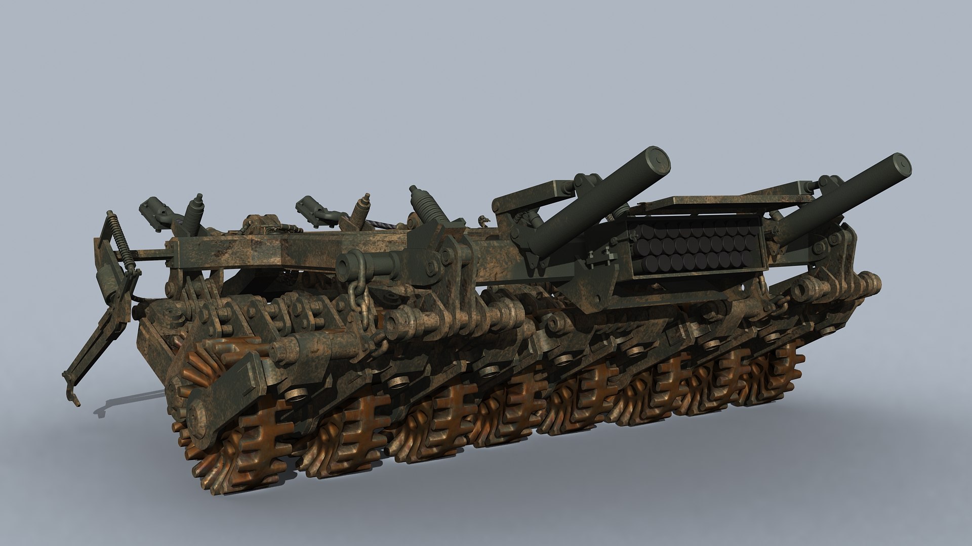 Tank Mine Rollers 3D Model - TurboSquid 1722410