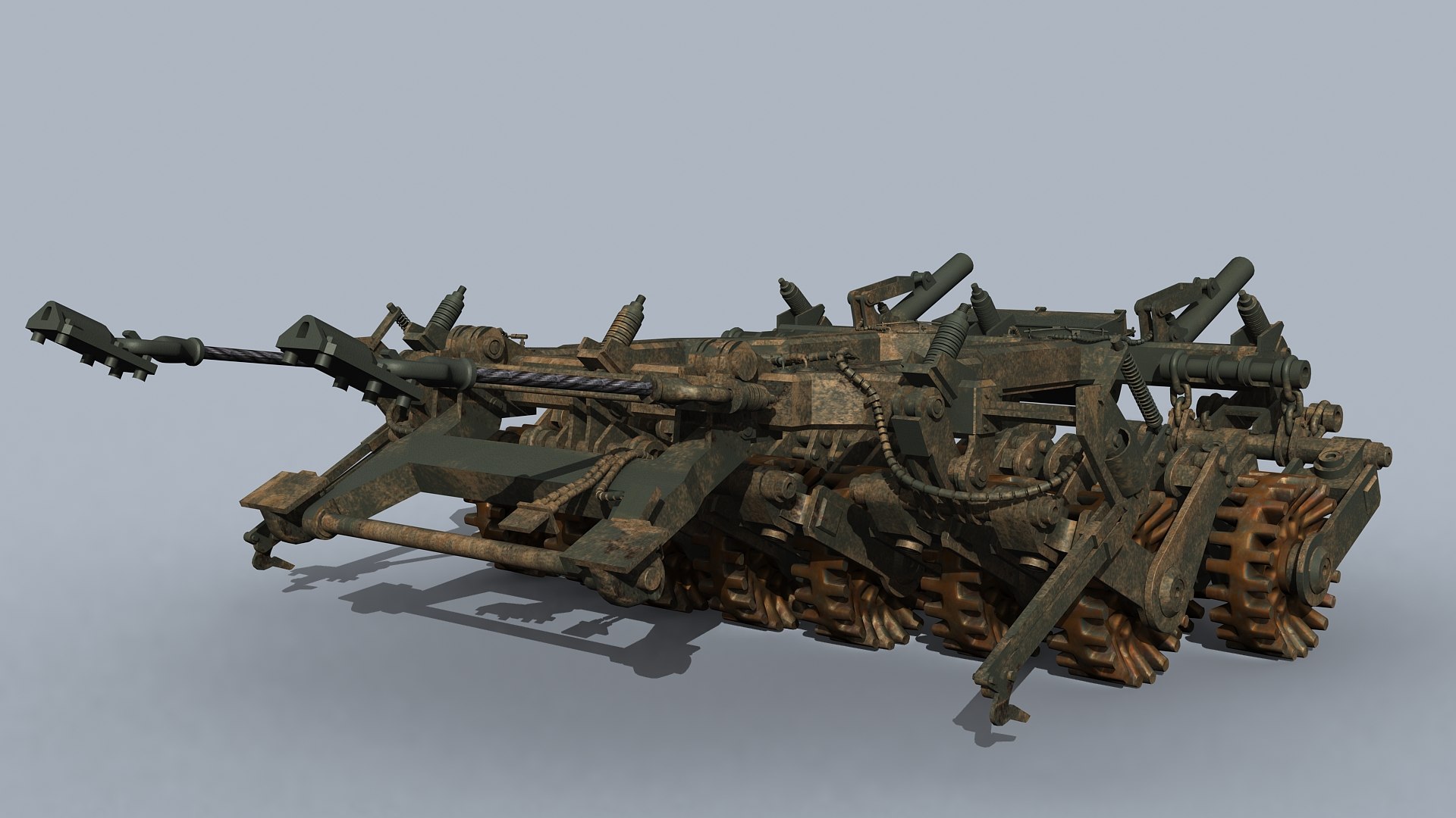 Tank Mine Rollers 3D Model - TurboSquid 1722410