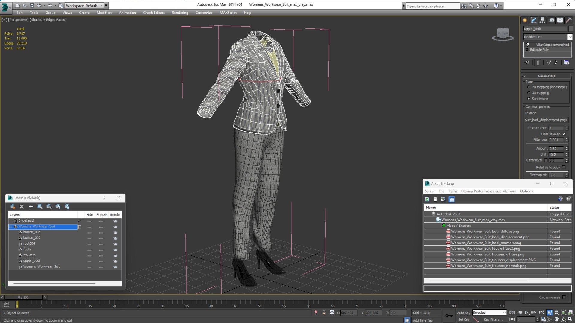 3D Womens Workwear Suit - TurboSquid 2143548