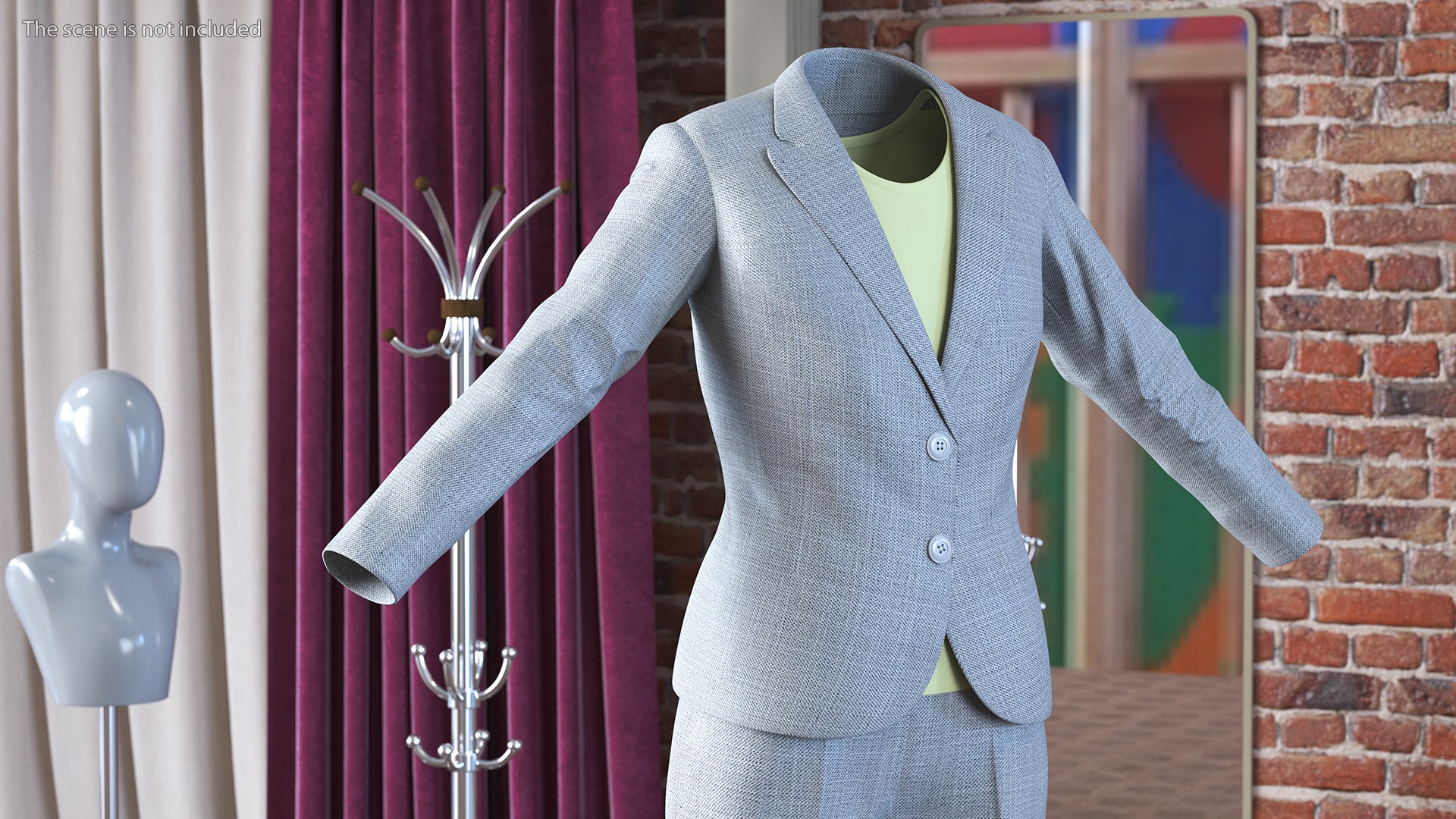 3D Womens Workwear Suit - TurboSquid 2143548