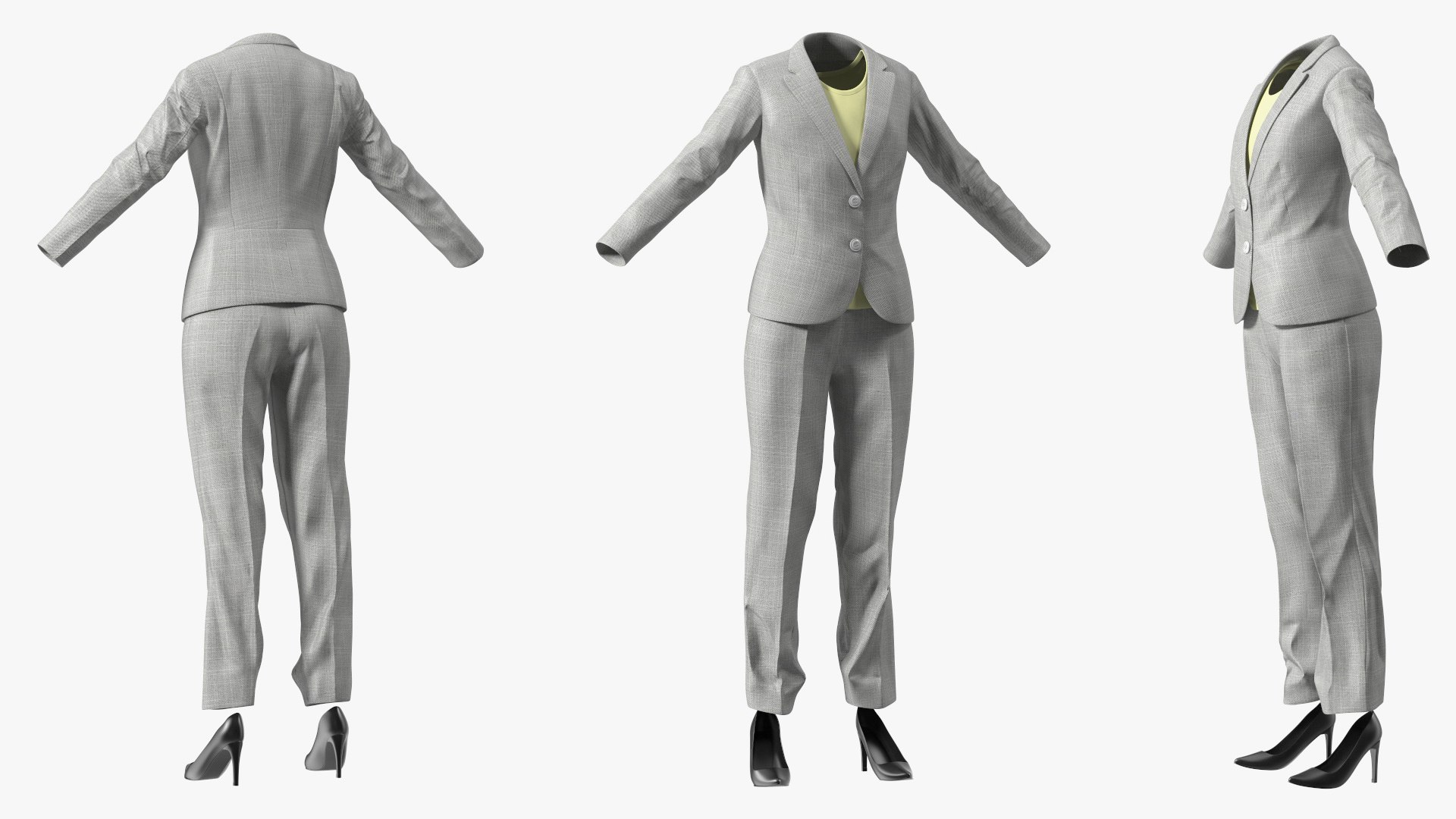 3D Womens Workwear Suit - TurboSquid 2143548
