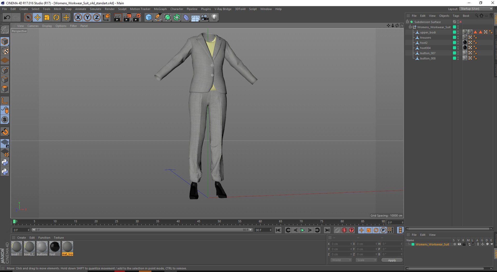 3D Womens Workwear Suit - TurboSquid 2143548
