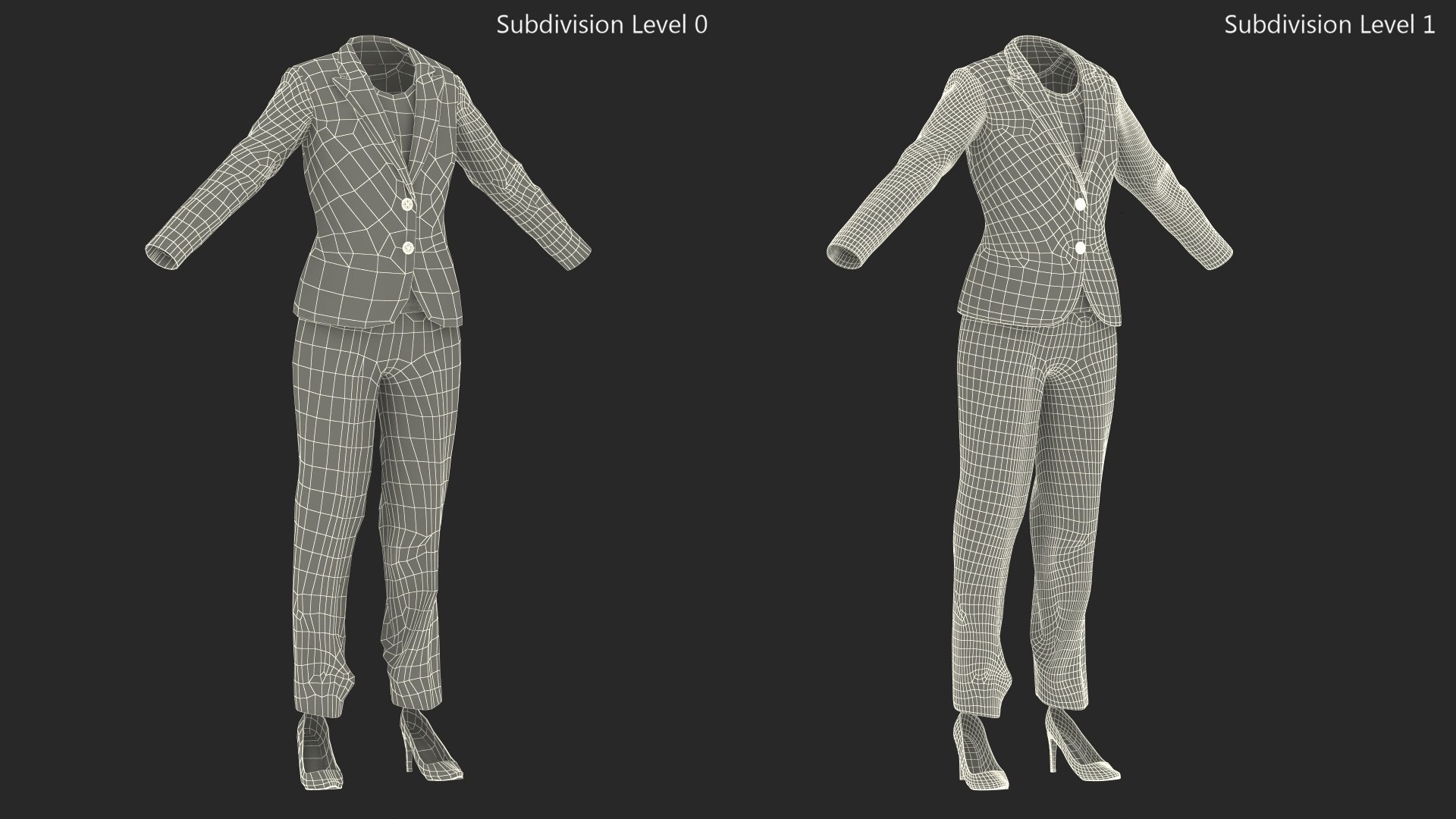 3D Womens Workwear Suit - TurboSquid 2143548