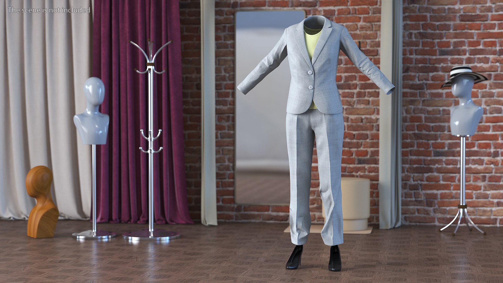 3D Womens Workwear Suit - TurboSquid 2143548