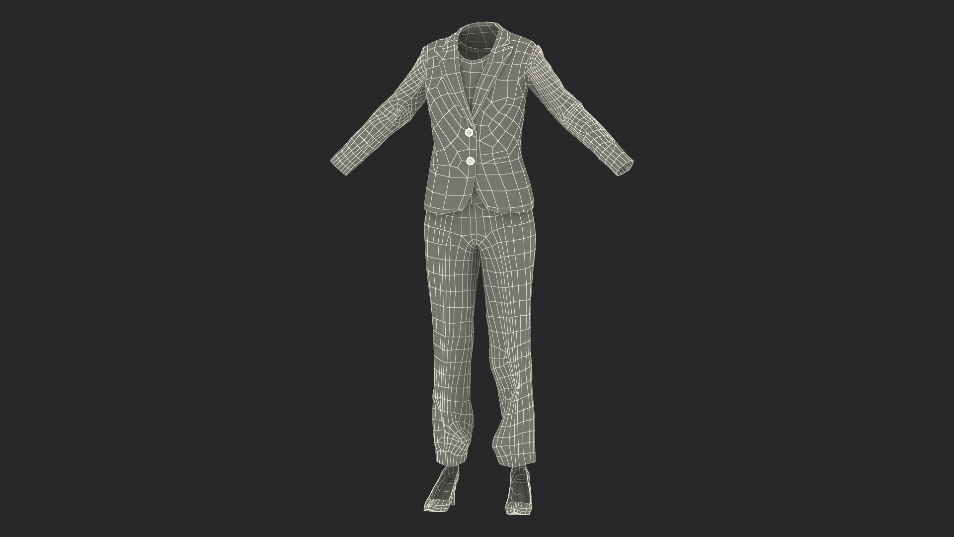 3D Womens Workwear Suit - TurboSquid 2143548