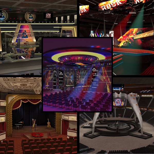 Cinema Building 3D Models for Download | TurboSquid