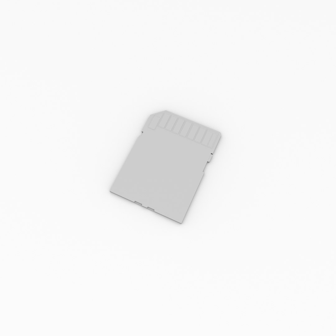 Sd Card 3D Model - TurboSquid 1239380