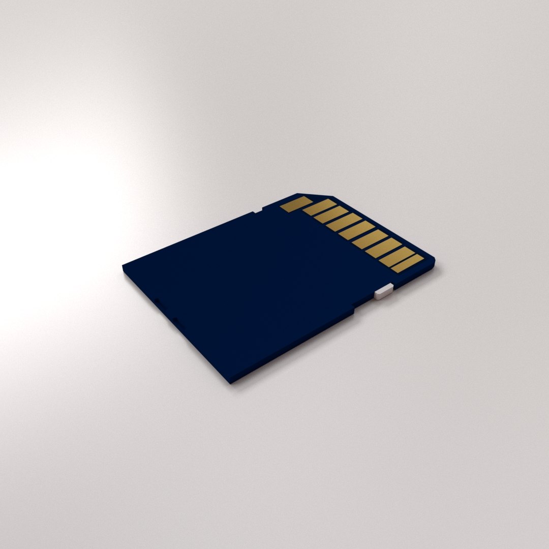 Sd Card 3D Model - TurboSquid 1239380