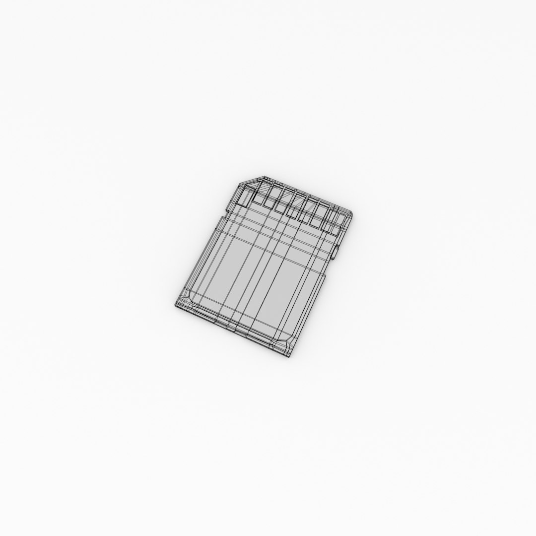 Sd Card 3D Model - TurboSquid 1239380