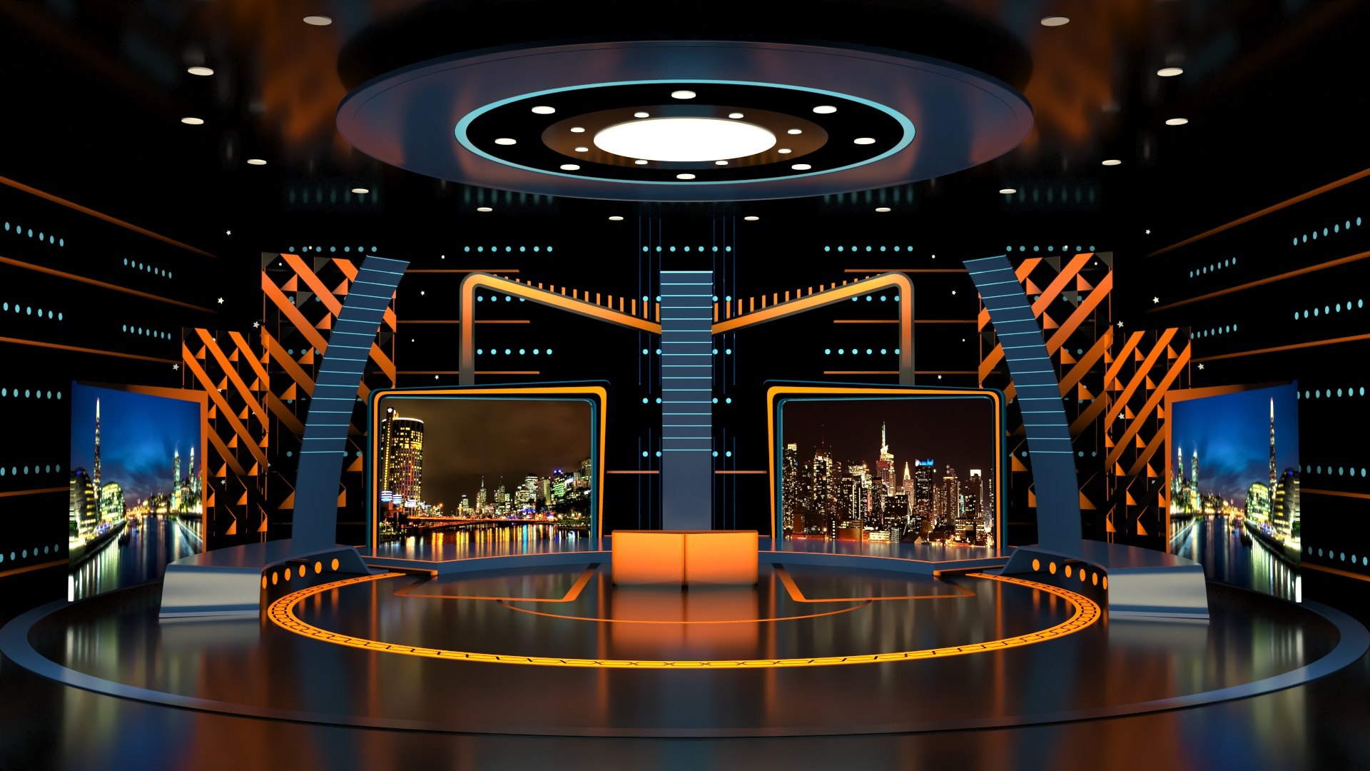 3D Tv Studio Design - TurboSquid 1778973