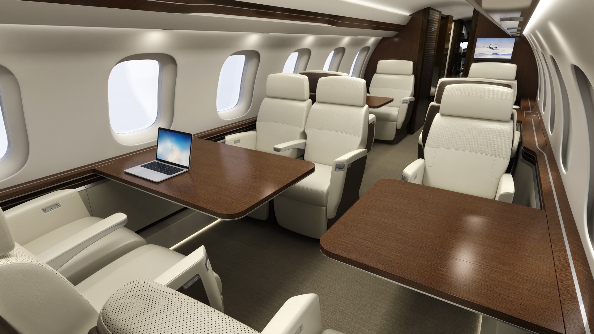 3D Cockpit and interior Bombardier Global 7500 - TurboSquid 2066051