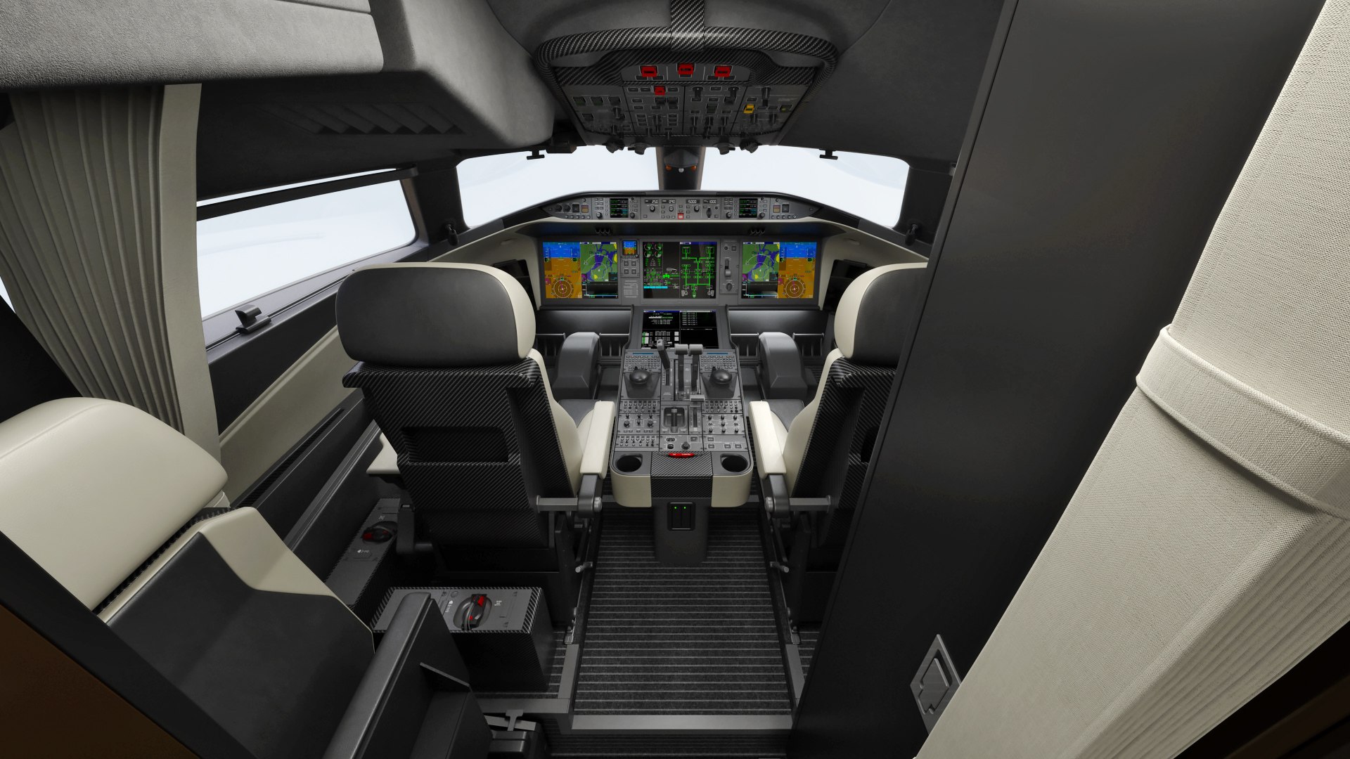 3D Cockpit and interior Bombardier Global 7500 - TurboSquid 2066051