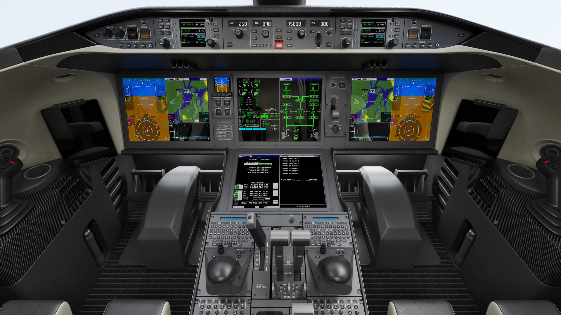 3D Cockpit and interior Bombardier Global 7500 - TurboSquid 2066051