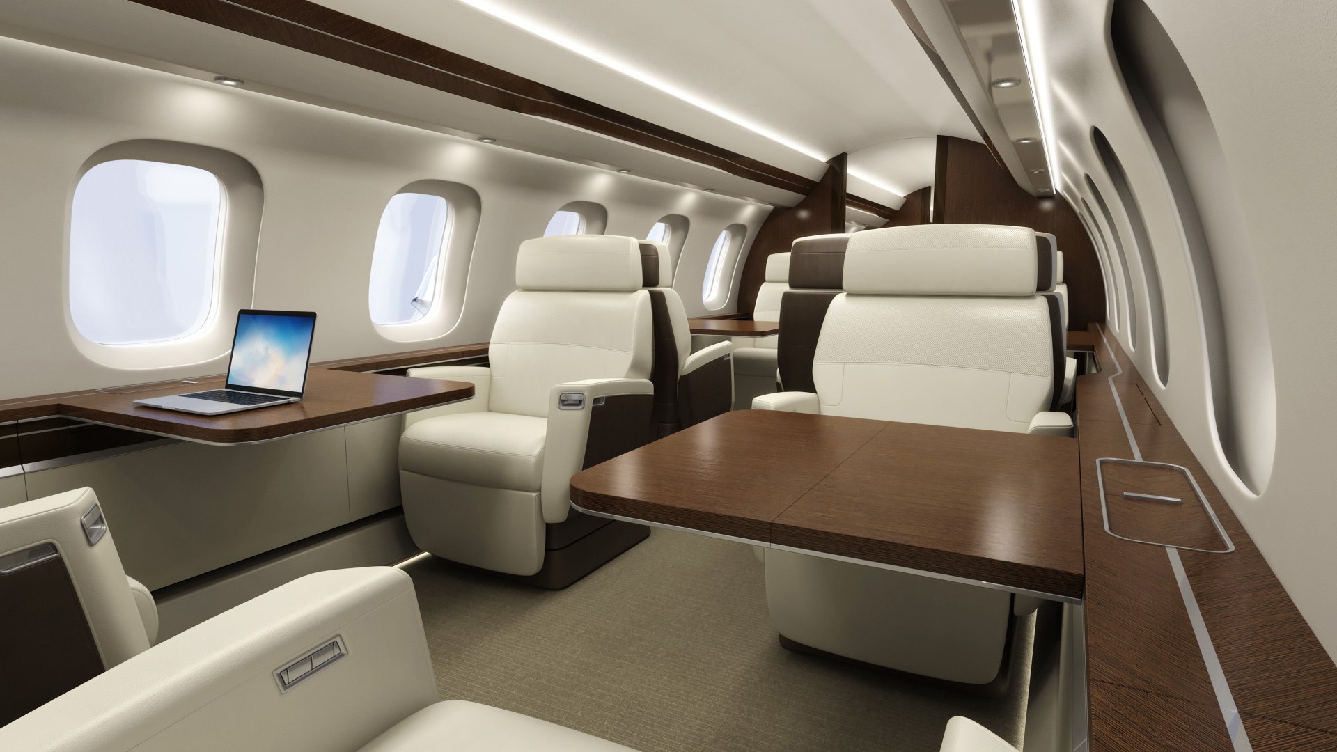 3D Cockpit and interior Bombardier Global 7500 - TurboSquid 2066051