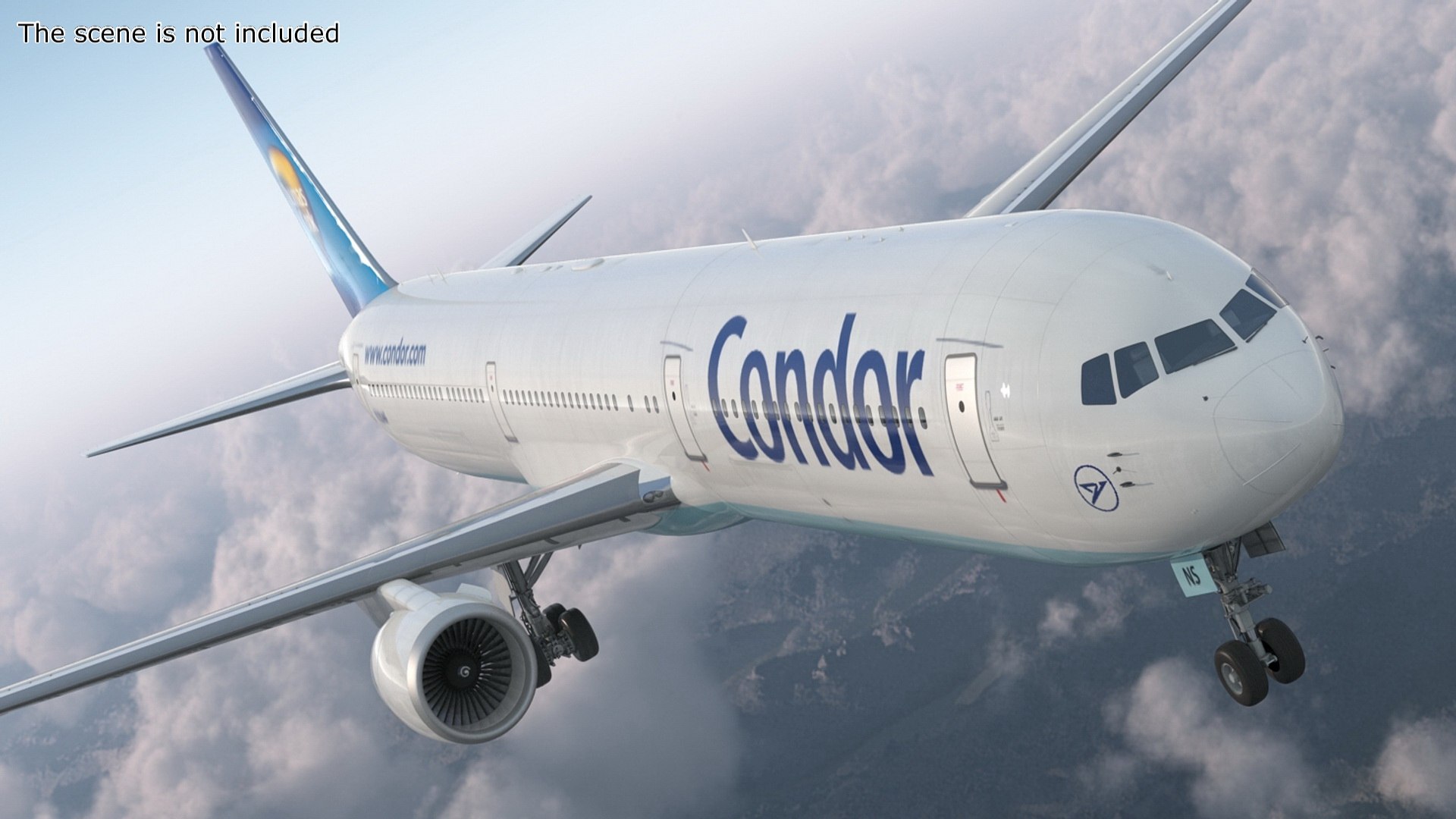 Condor Flugdienst Boeing 767-400 With Cabin And Doors Model ...
