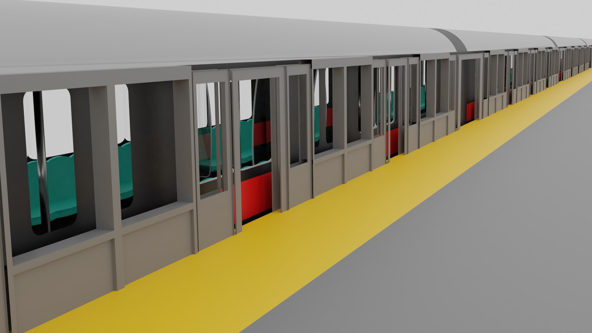 Singapore MRT Train Mass Rapid Transport With Interior 3D Model ...