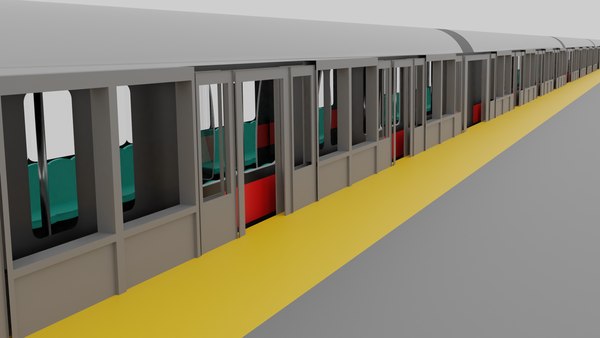 Singapore MRT Train Mass Rapid Transport With Interior 3D model ...