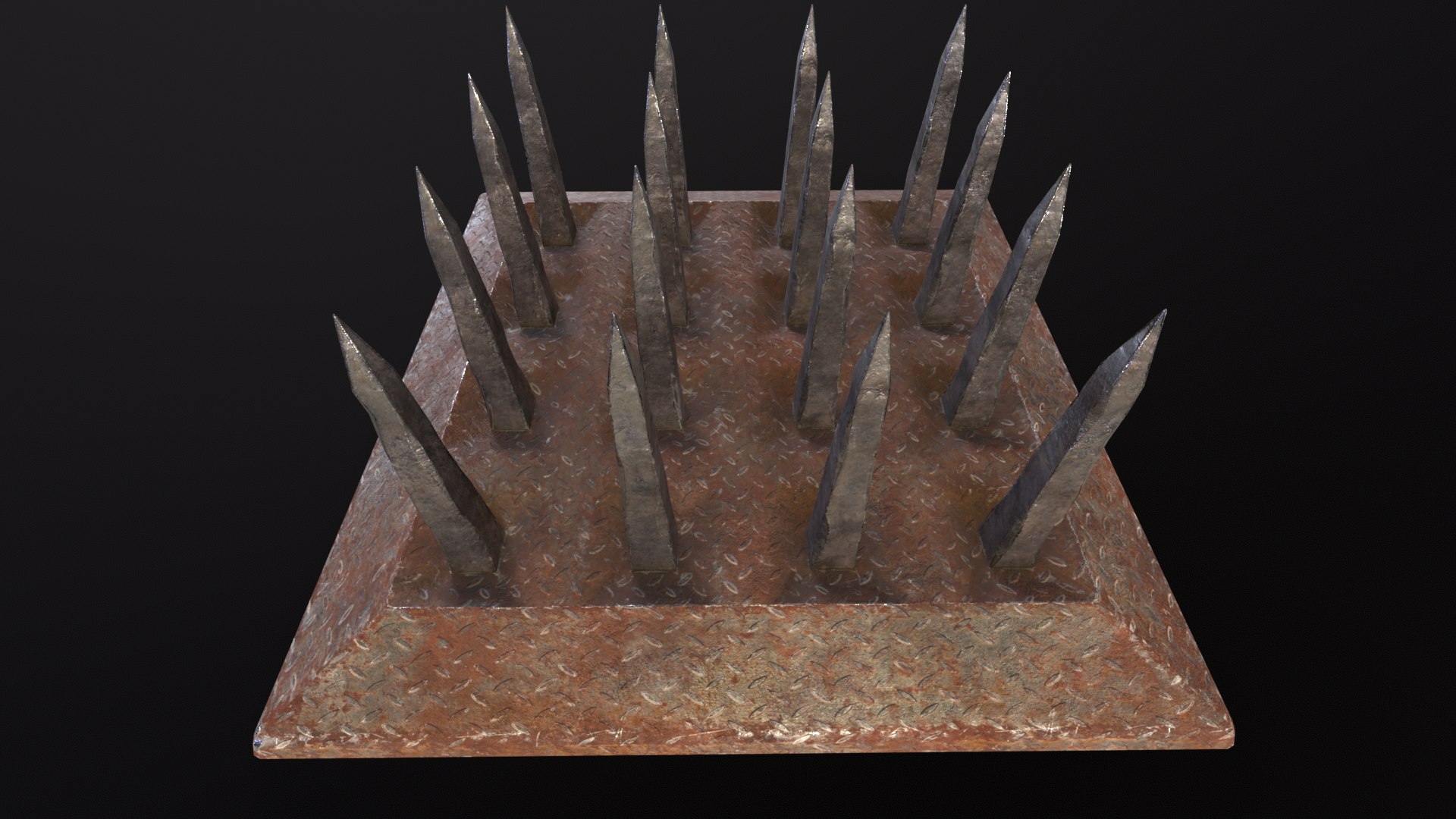 Medieval Spikes Trap 3D - TurboSquid 2150178