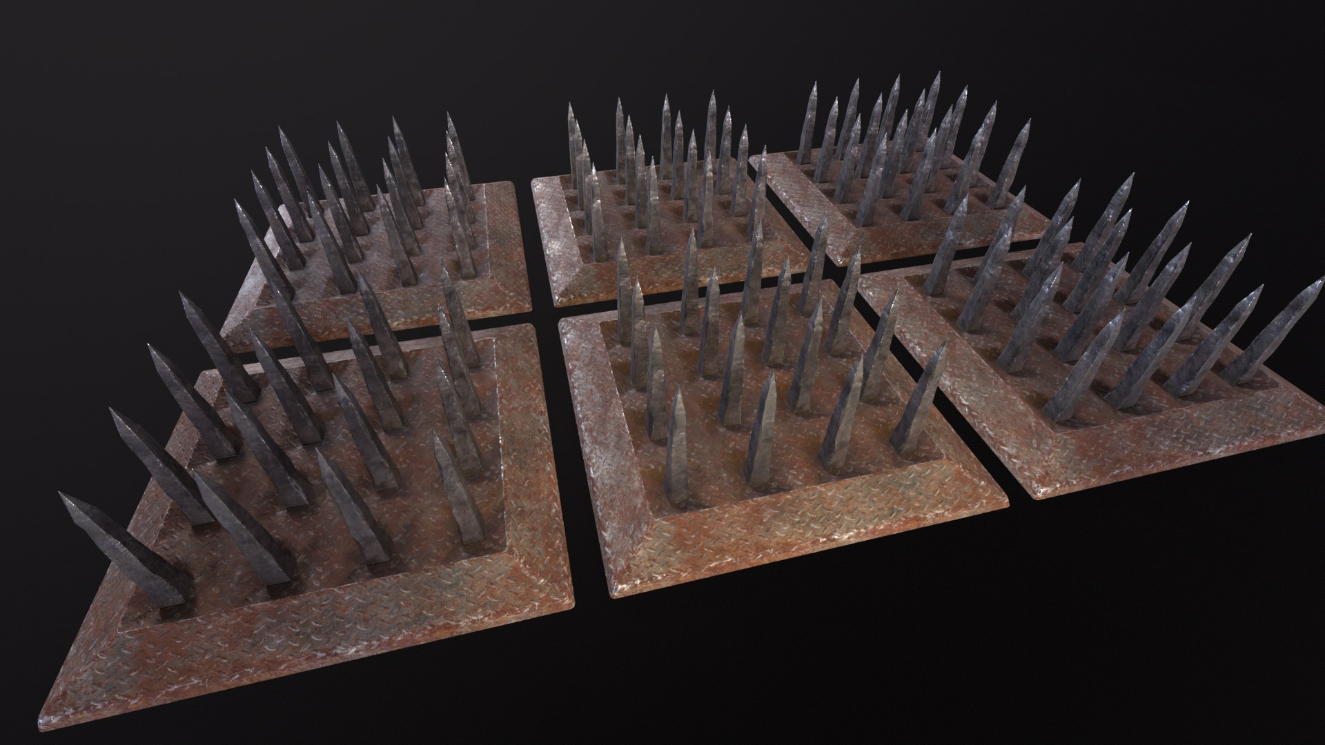 Medieval Spikes Trap 3D - TurboSquid 2150178