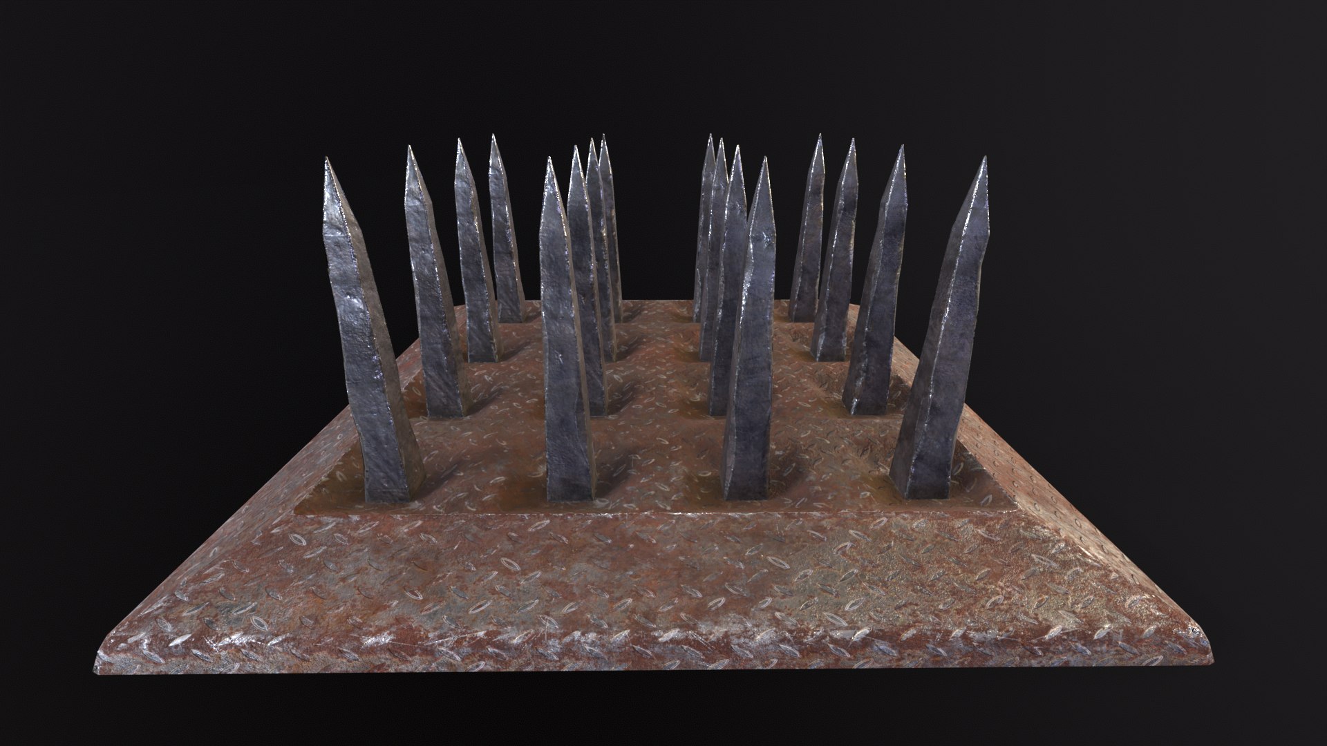 Medieval Spikes Trap 3D - TurboSquid 2150178