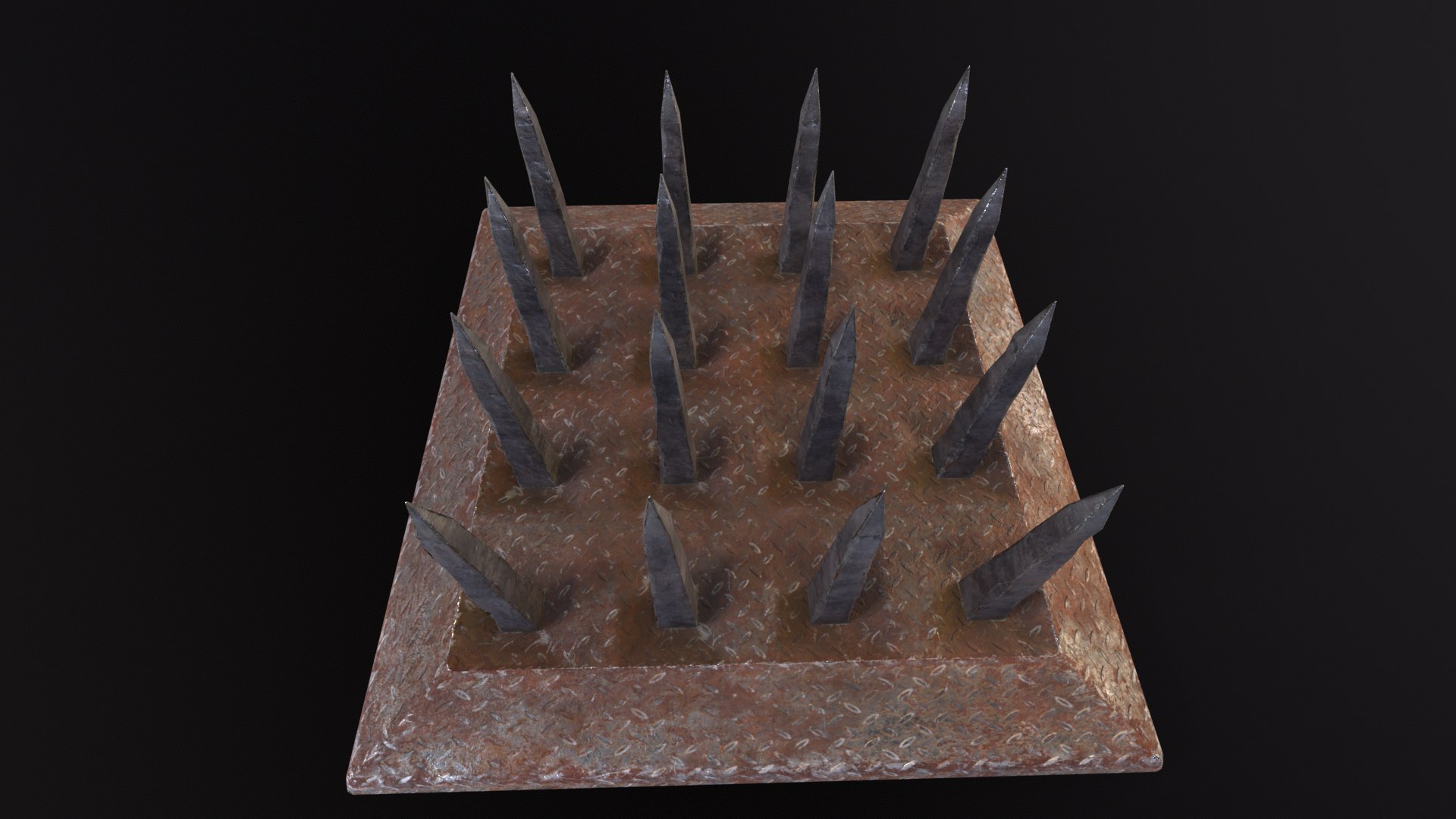 Medieval Spikes Trap 3D - TurboSquid 2150178