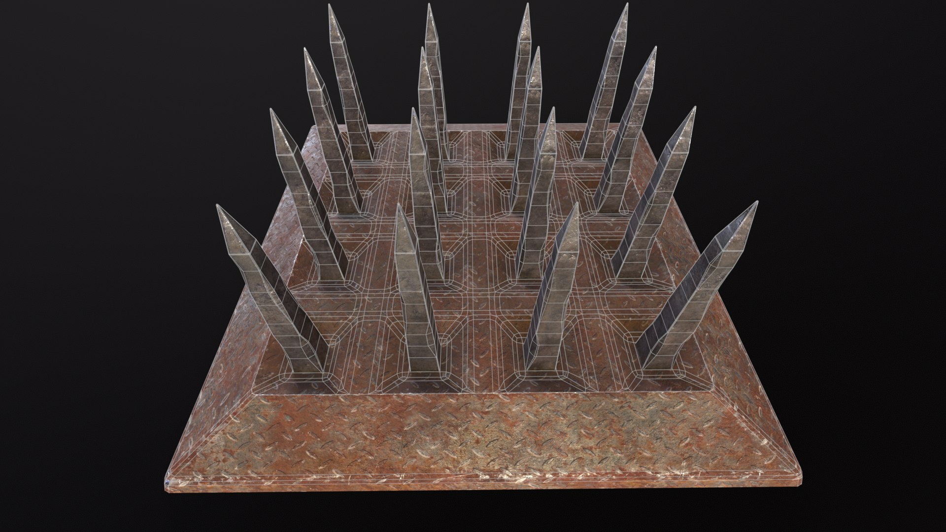 Medieval Spikes Trap 3D - TurboSquid 2150178