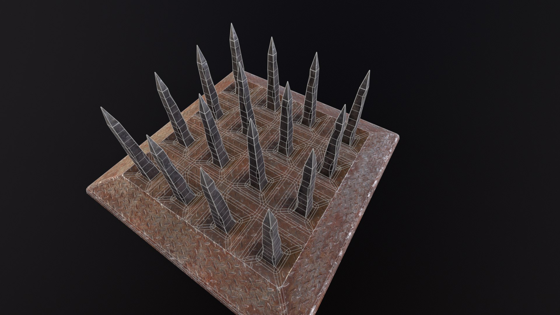 Medieval Spikes Trap 3D - TurboSquid 2150178
