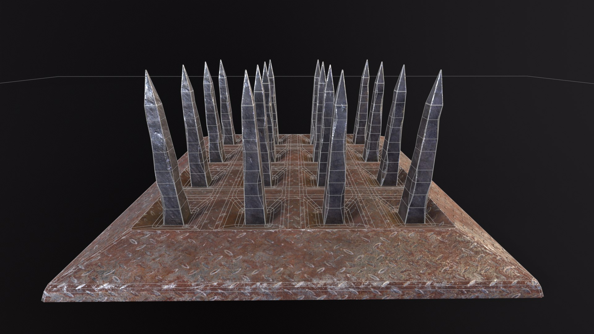 Medieval Spikes Trap 3D - TurboSquid 2150178