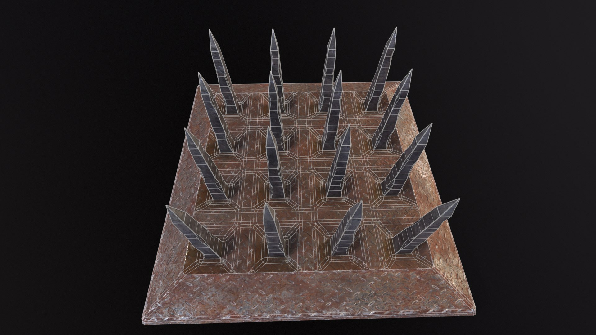 Medieval Spikes Trap 3D - TurboSquid 2150178