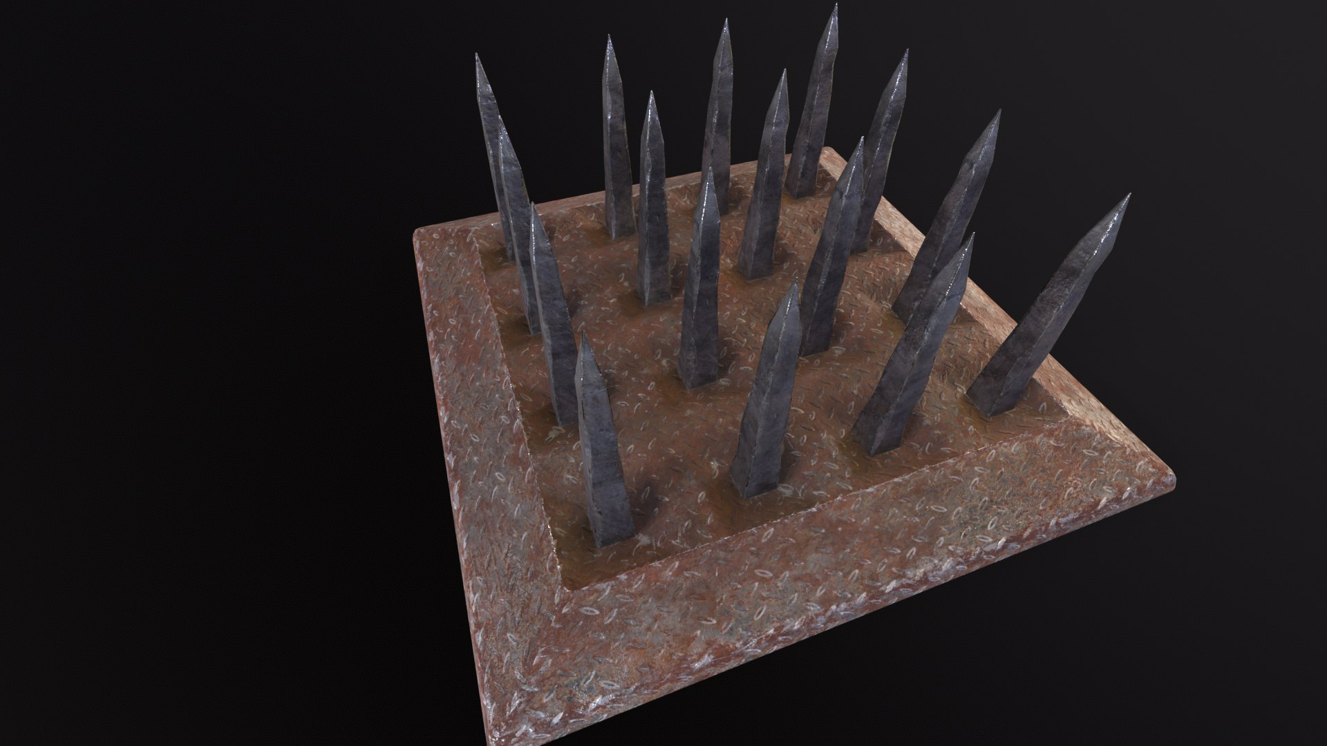 Medieval Spikes Trap 3D - TurboSquid 2150178